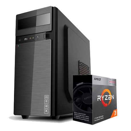 Computadora AMD Ryzen 3 3200G 8GB 240GB Gabinete KIT