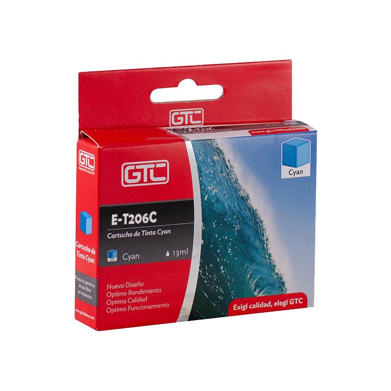 Cartucho Alternativo GTC para Epson 206 Cyan