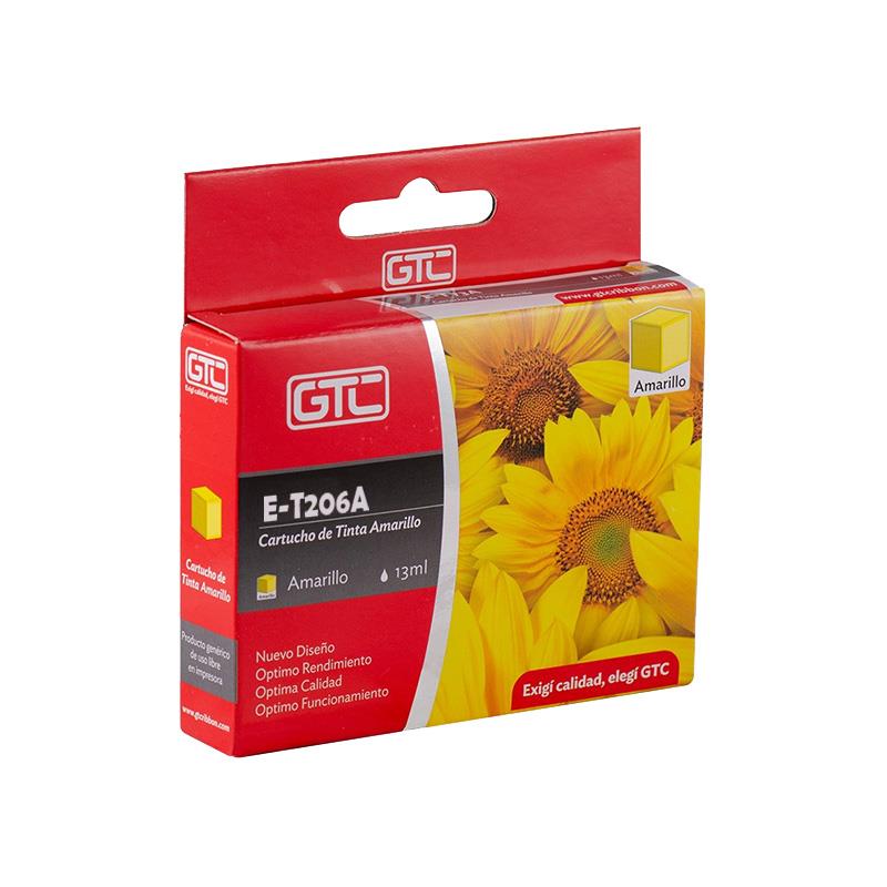 Cartucho Alternativo GTC para Epson 206 Amarillo